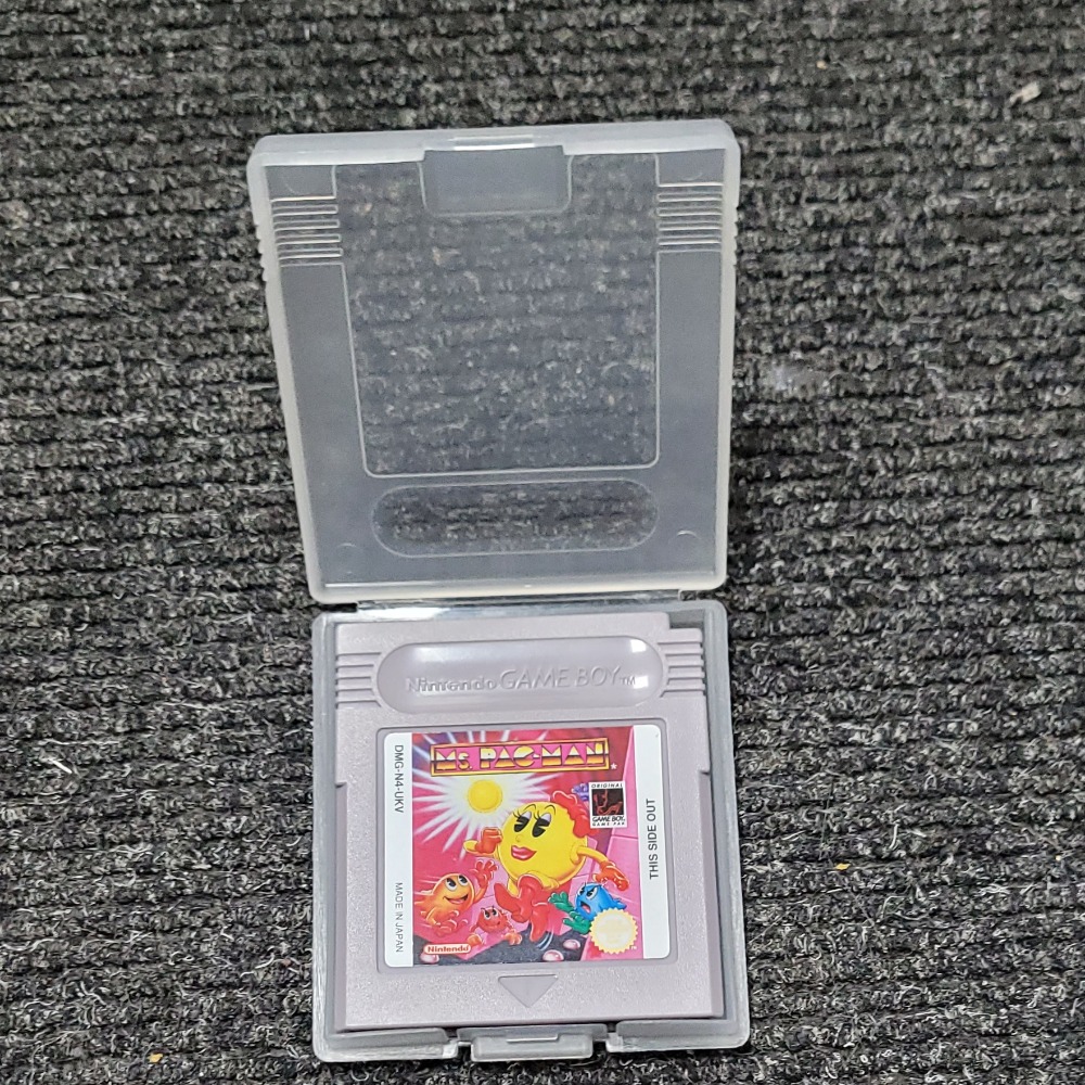 Nintendo Game Boy Nintendo Game boy game: Ms Pac-Man, in see through ...